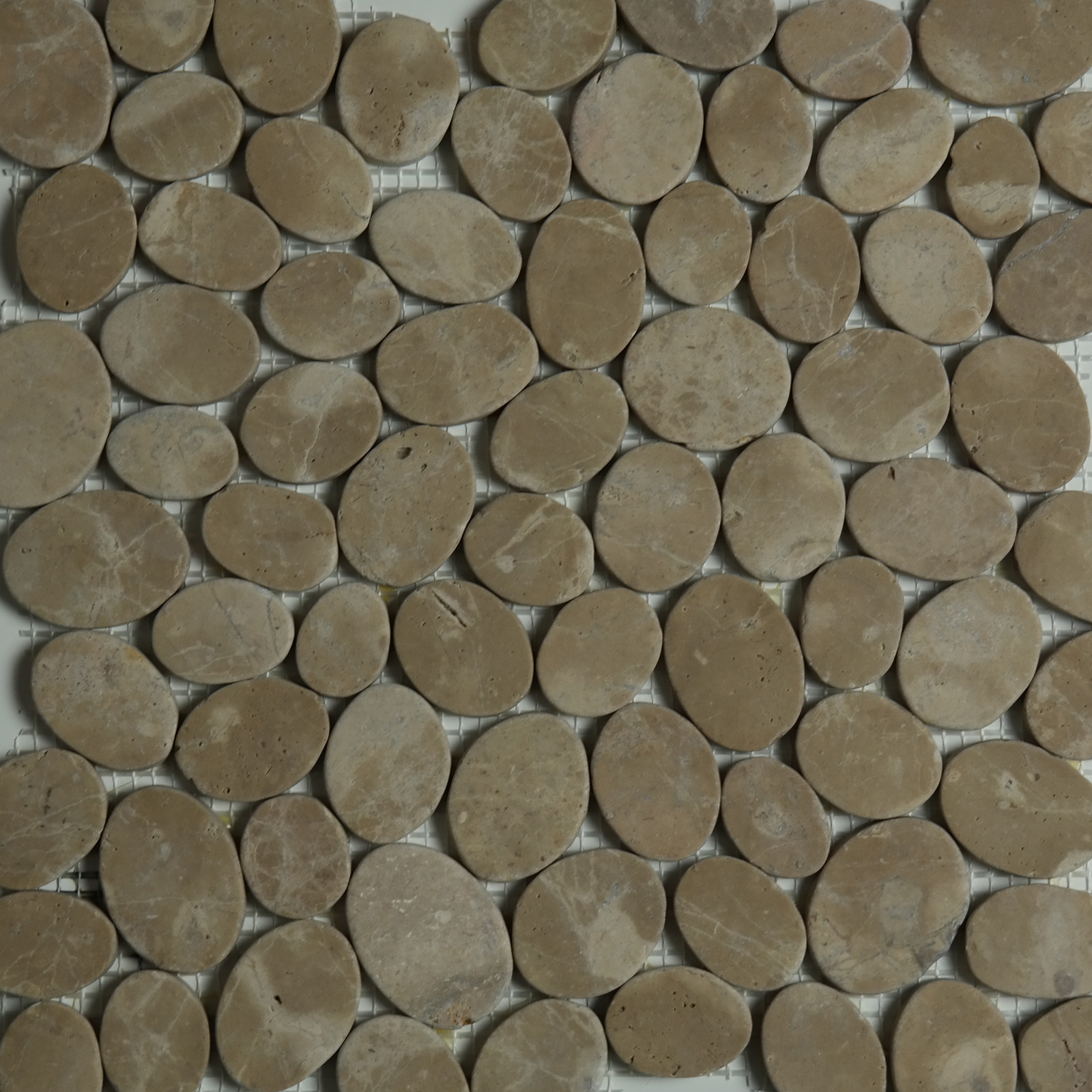 Sliced Pebble Mosaic Brown | Stone
